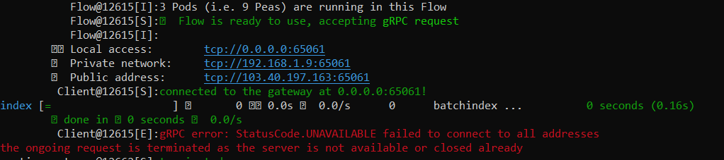 Getting gRPC error while indexing · Issue #1534 · jina-ai/serve · GitHub