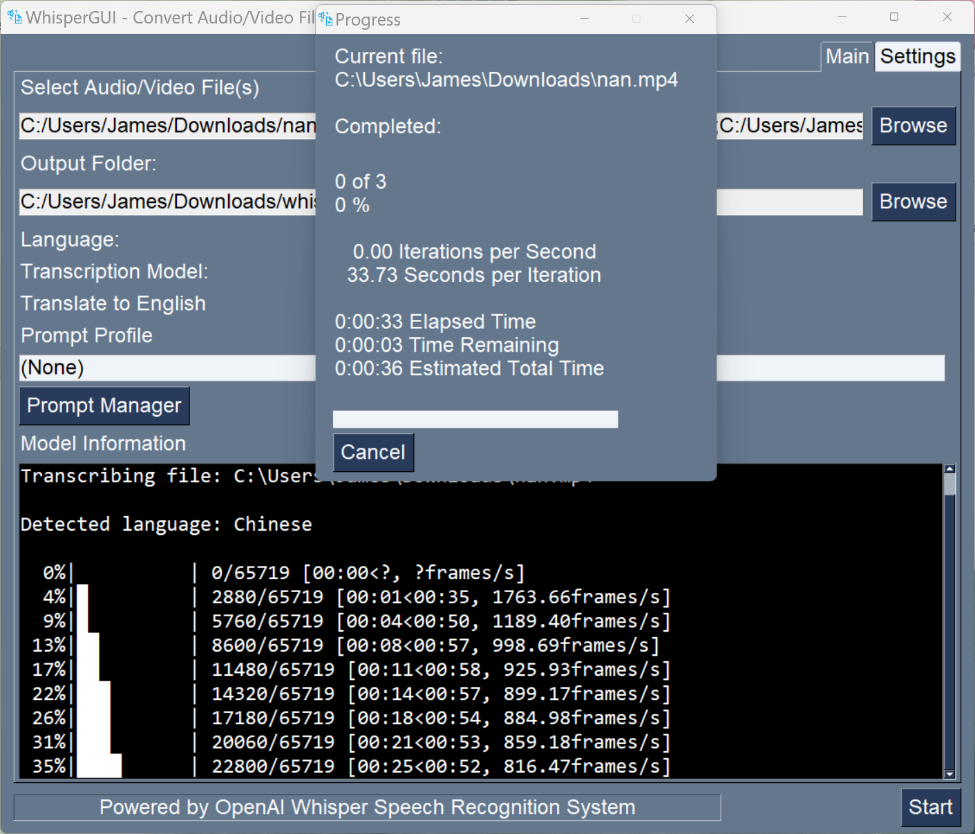 GitHub - JamesTLiu/whisperGUI: A Graphical User Interface for audio ...