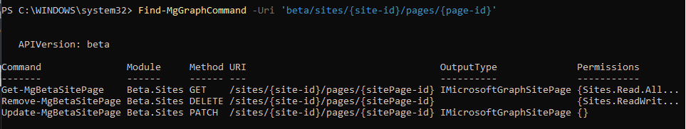 Command didn't generated for new API · Issue #1742 · microsoftgraph/msgraph-sdk-powershell · GitHub