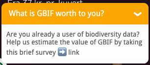 Popup for survey · Issue #1768 · gbif/portal16 · GitHub