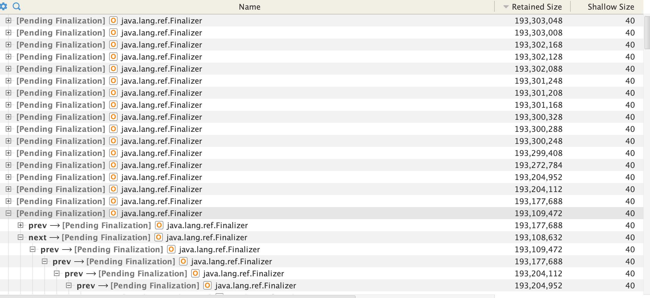 Finalizer thread causes application run out of heap · Issue #1360 ...