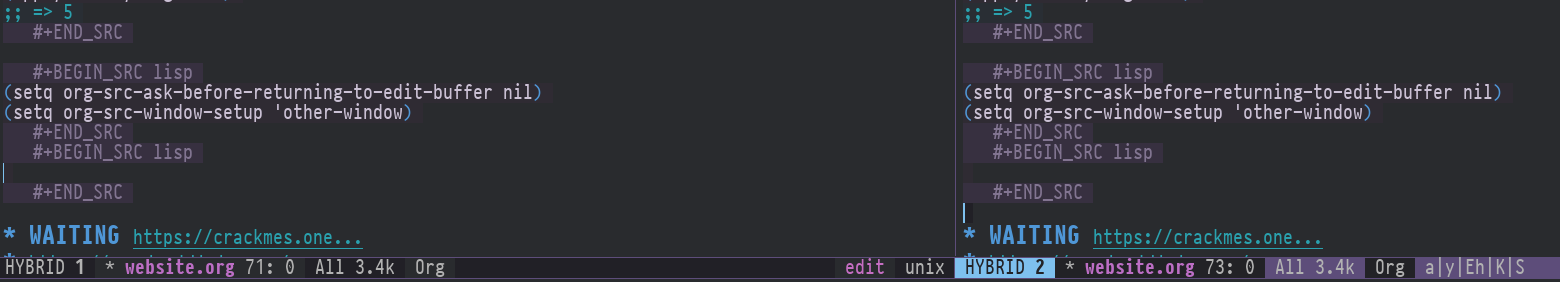 [Solution](setq org-src-tab-acts-natively t) will cause issue for org-src-edit buffer · Issue ...