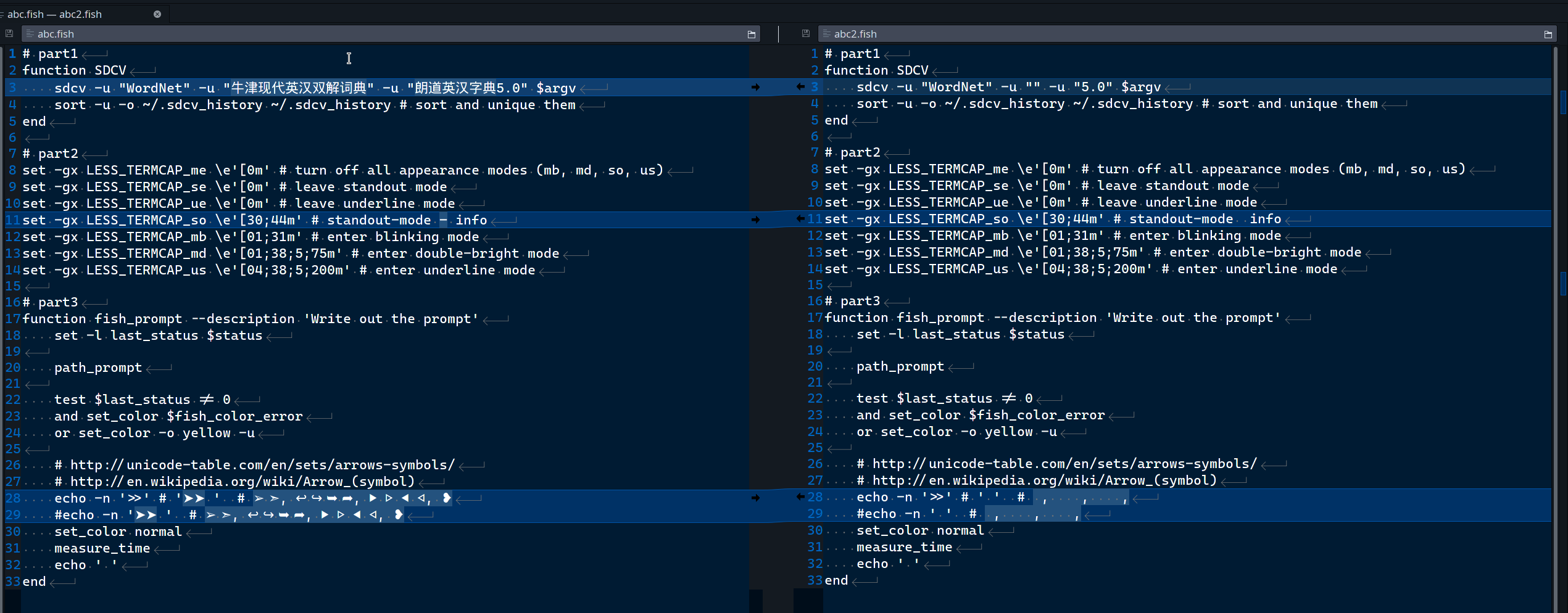 fish_indent of fish_mode from shell-scripts layer will mess up my config.fish only in ...