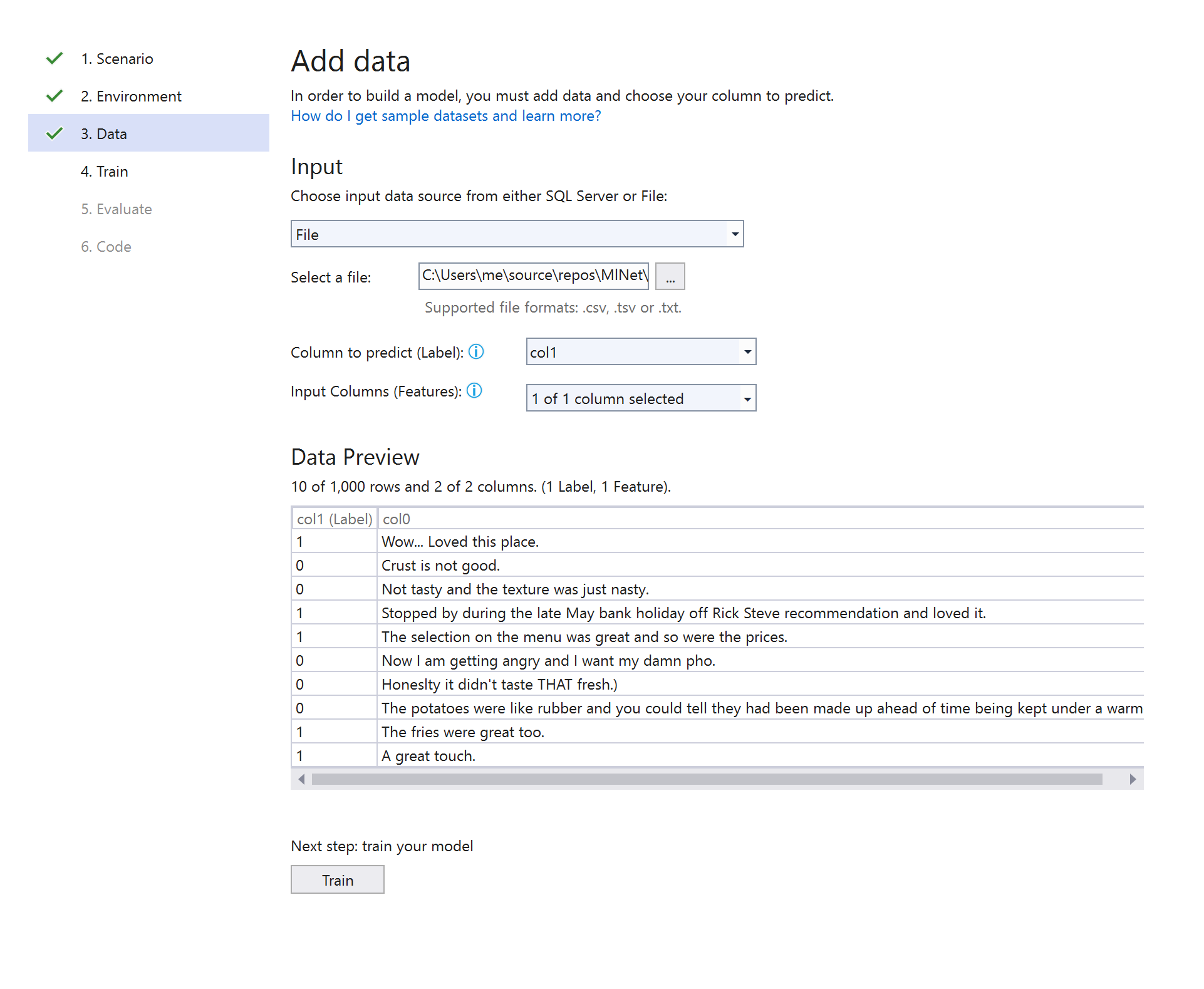 Documentation error · Issue #2080 · dotnet/machinelearning-modelbuilder · GitHub