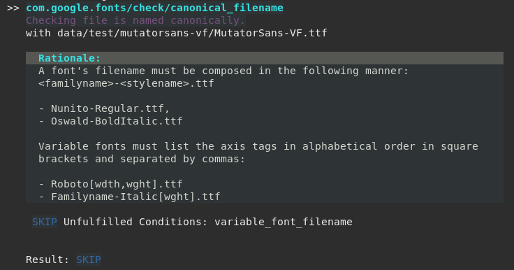 ERROR: check/canonical_filename with MutatorSans-VF · Issue #3274 · fonttools/fontbakery · GitHub