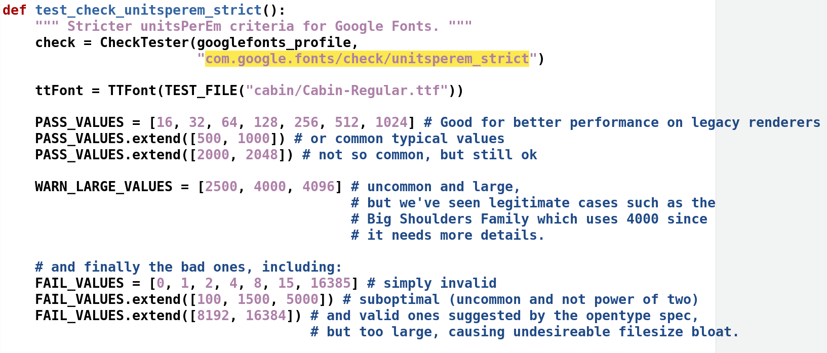 Should we downgrade `check/unitsperem_strict` to a WARN on Google Fonts profile? · Issue #3622 ...