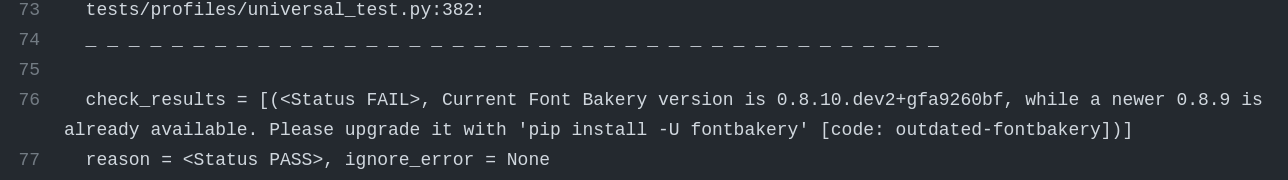 Is this a bug in fb version check? · Issue #3813 · fonttools/fontbakery · GitHub
