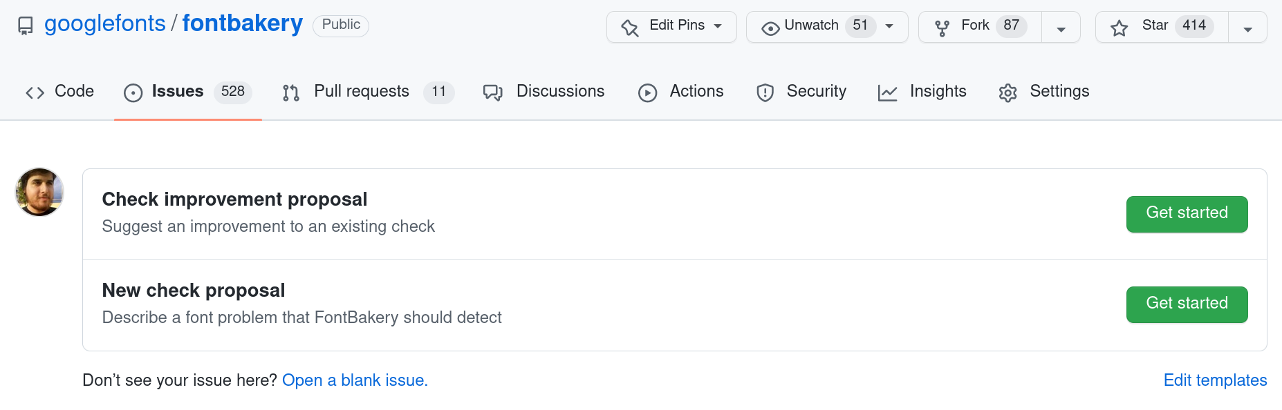 Add template for new checks · Issue #3835 · fonttools/fontbakery · GitHub