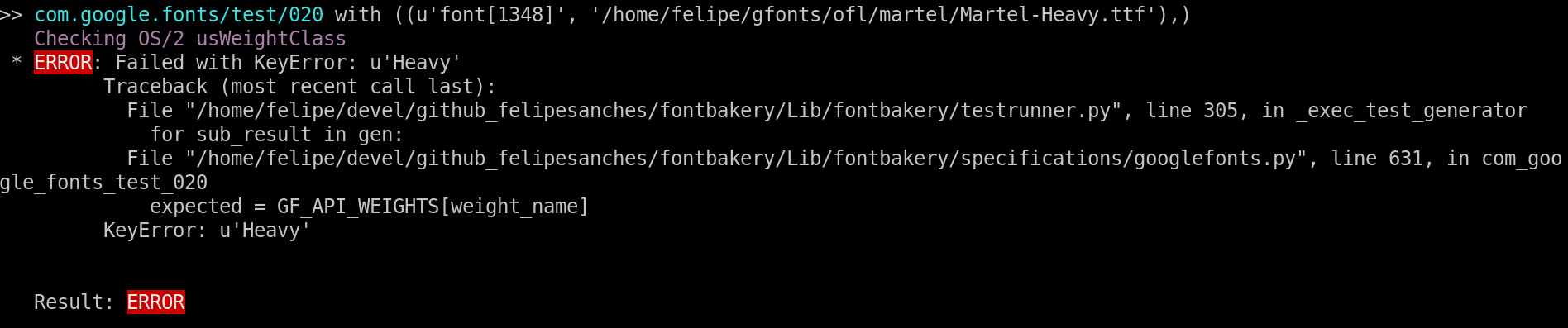 ERROR at google test/020 KeyError: u'Heavy' · Issue #1607 · fonttools ...