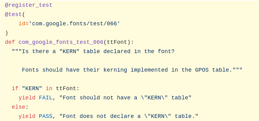 Kern Version Should Not Be 1 · Issue 1644 · Fonttools Fontbakery · Github