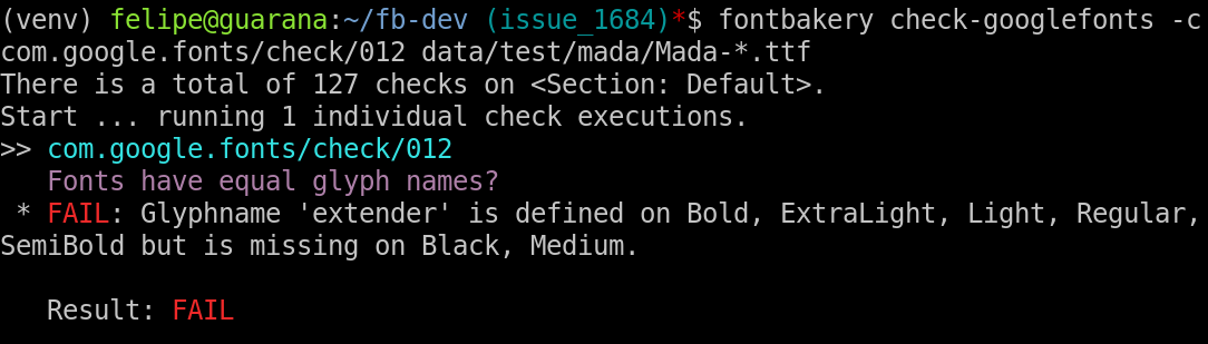 com.google.fonts/check/012 should list differing glyph names · Issue #1684 · fonttools ...
