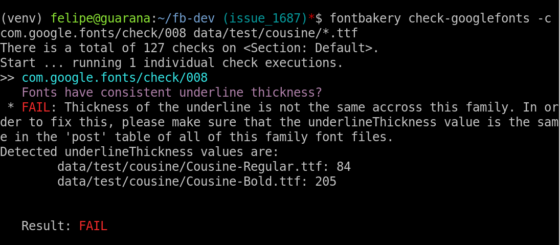 com.google.fonts/check/008 should list differing values. · Issue #1687 · fonttools/fontbakery ...
