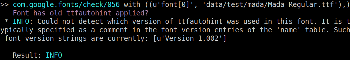 TTFAutohint 'name' table details · Issue #1773 · fonttools/fontbakery · GitHub