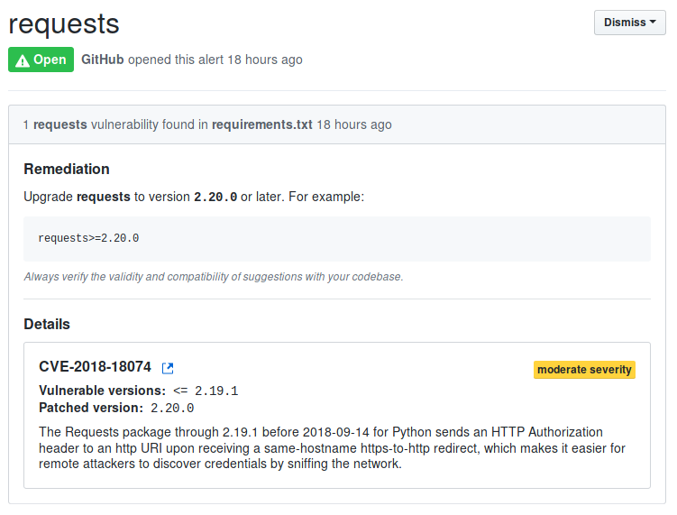 Bump Up Requests Version To Mitigate Cve · Issue 2135 · Fonttools Fontbakery · Github