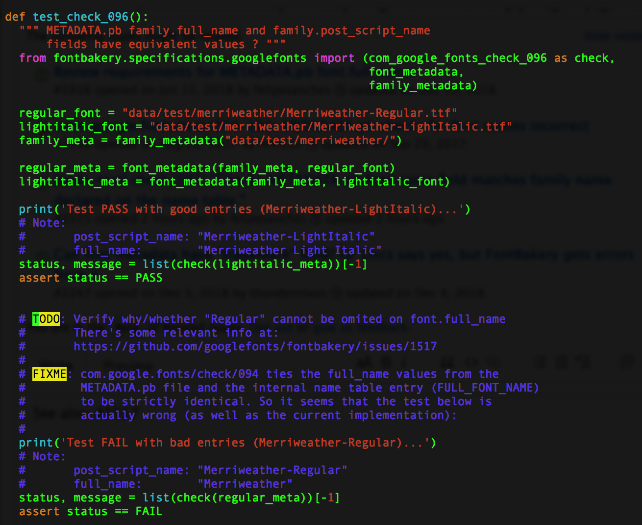 Review code-test for com.google.fonts/check/metadata/match_fullname ...