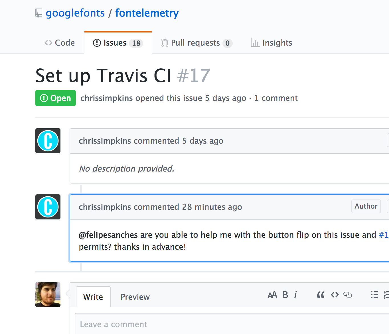 Set up Travis CI · Issue #17 · googlefonts/fontelemetry · GitHub