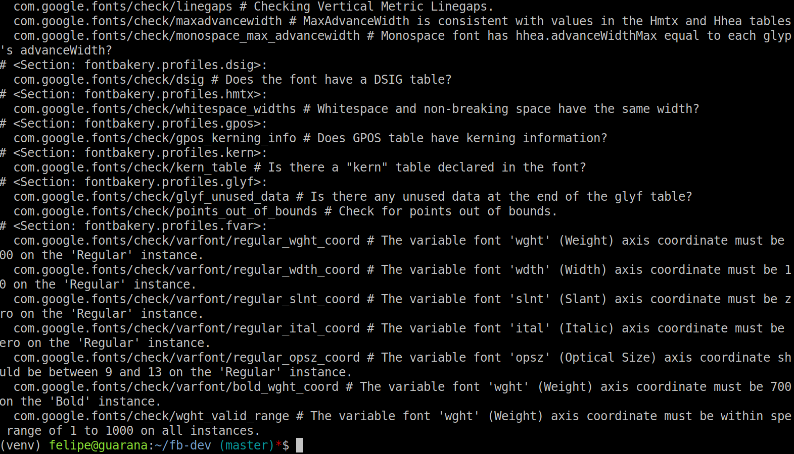autocomplete check-IDs on the command line · Issue #2457 · fonttools/fontbakery · GitHub