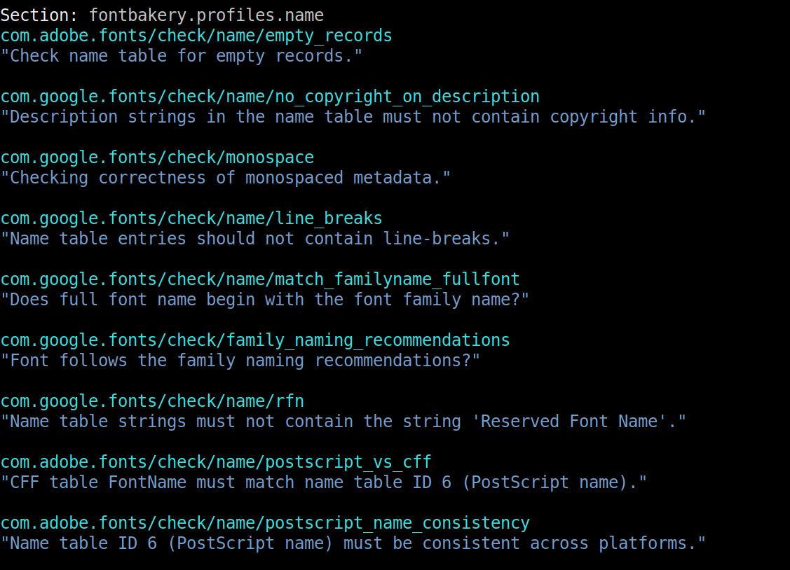 autocomplete check-IDs on the command line · Issue #2457 · fonttools/fontbakery · GitHub