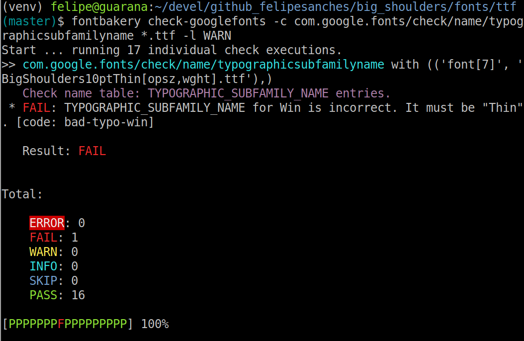 TYPOGRAPHIC_SUBFAMILY_NAME for Win is incorrect. It must be "Thin" · Issue #2607 · fonttools ...