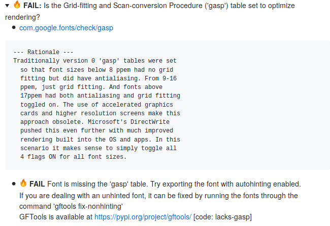 Add a command-line arg to output rationales along with check results? · Issue #2531 · fonttools ...