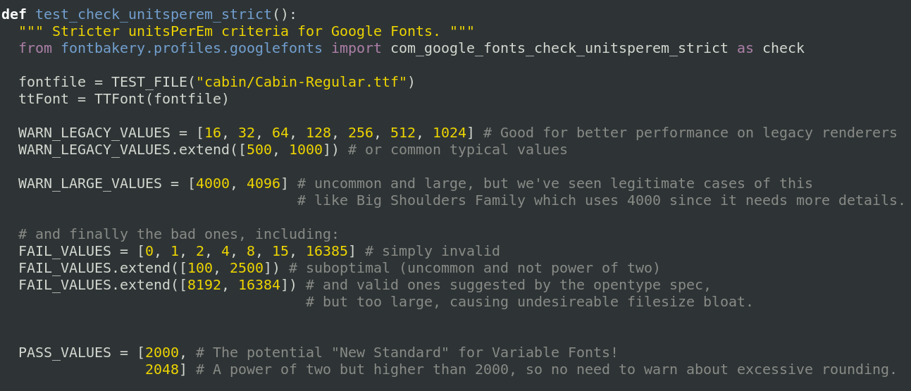 VF unitsPerEm check is too fussy · Issue #2827 · fonttools/fontbakery · GitHub