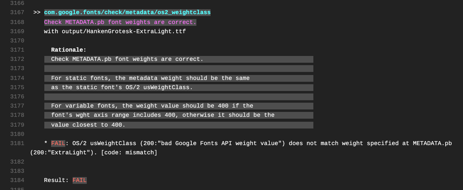 Improve log message on com.google.fonts/check/metadata/os2_weightclass · Issue #2935 · fonttools ...