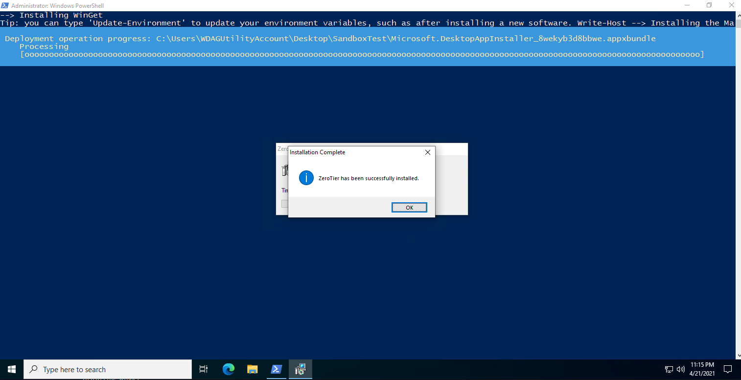 ZeroTier no longer installs silently on Windows. · Issue #1392 · zerotier/ZeroTierOne · GitHub