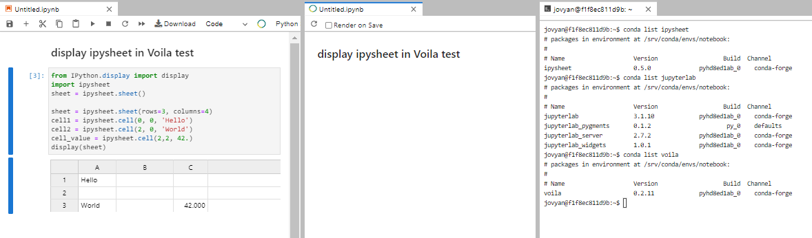ipysheet==0.5.0 not rendering in Voila==0.2.11 in jupyterlab>3 · Issue ...