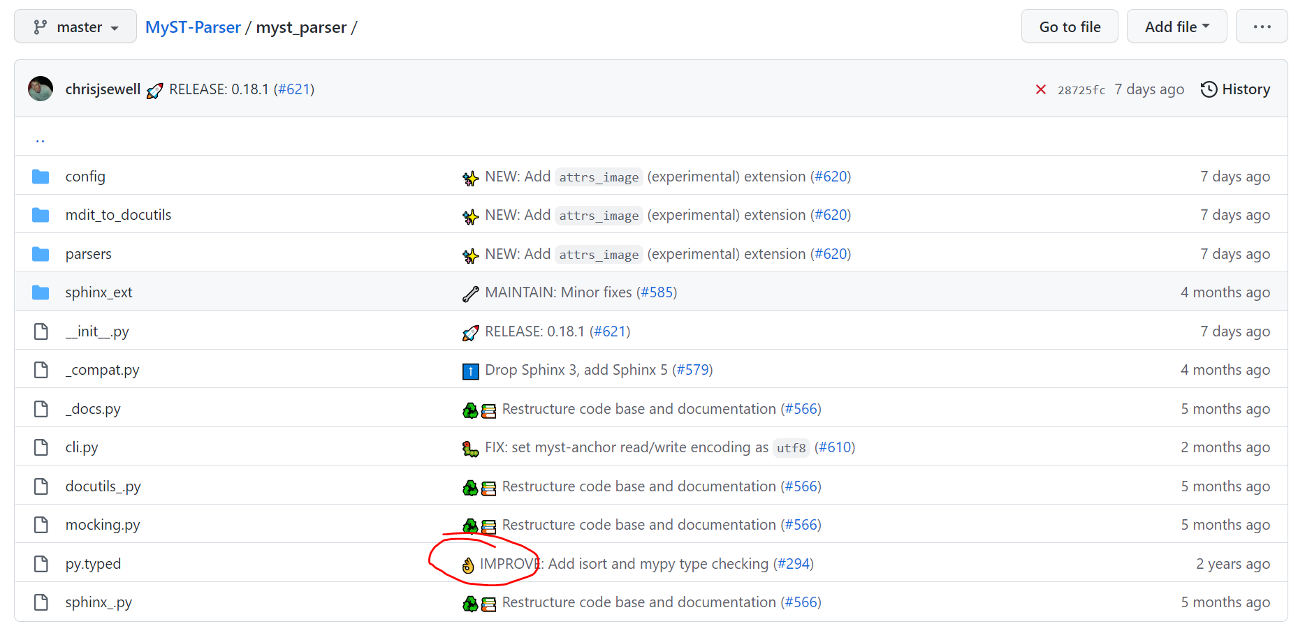 👌 emogee for "improvement" · Issue #1144 · carloscuesta/gitmoji · GitHub