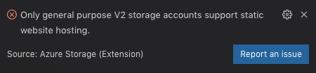 Deploying to Azure Storage from VSCode error · Issue #485 · microsoft/vscode-azurestorage · GitHub