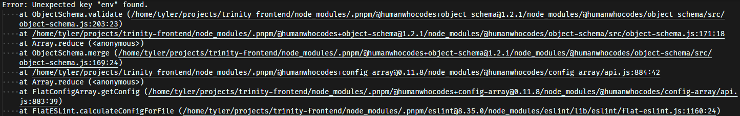 Vscode Doesnt Run Eslint Server With Nfigjs Flat Config · Issue 1620 · Microsoft 