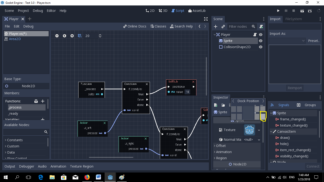 Dock Position Bug · Issue #15992 · godotengine/godot · GitHub