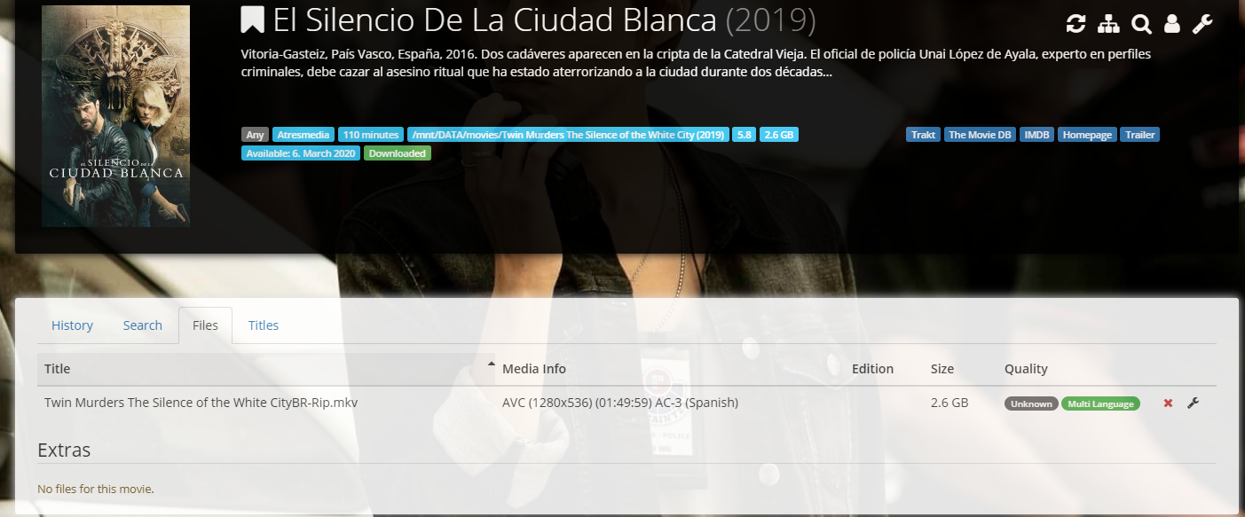 Radarr is translating to english all my searches and titles of movies ...