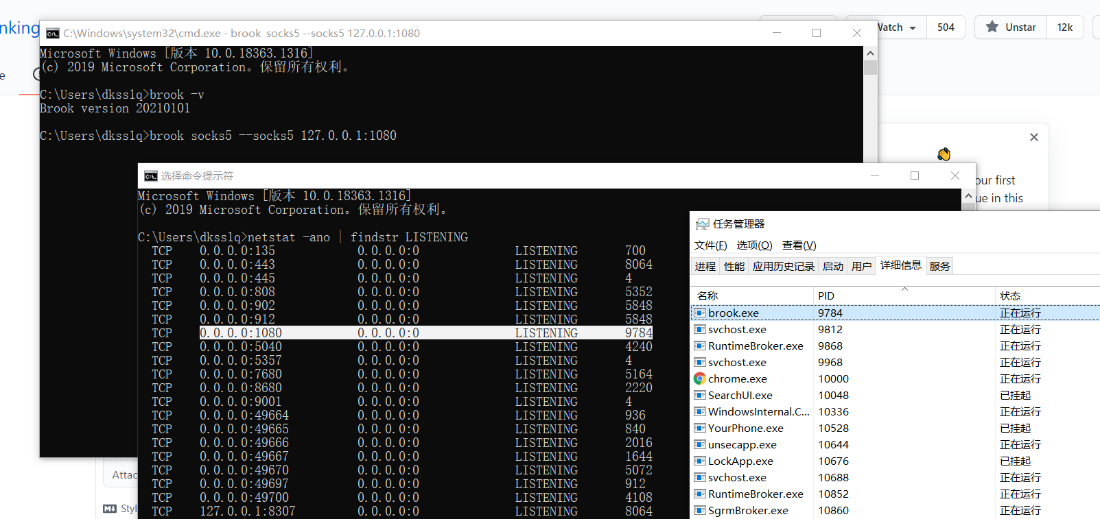 brook socks5 bug · Issue #745 · txthinking/brook · GitHub