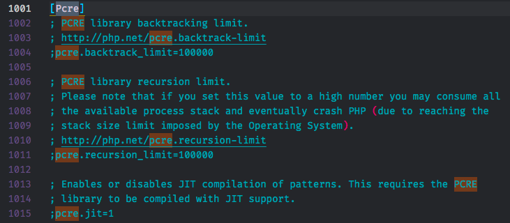 Enable pcre.jit for PHP 7.3.x · Issue #2475 · squizlabs/PHP_CodeSniffer · GitHub