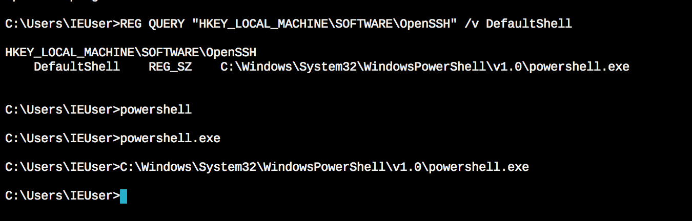 DefaultShell not working from macOS · Issue #936 · PowerShell/Win32-OpenSSH · GitHub