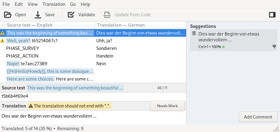 Hook in to Godot 4 POT generation · Issue #143 · nathanhoad/godot_dialogue_manager · GitHub