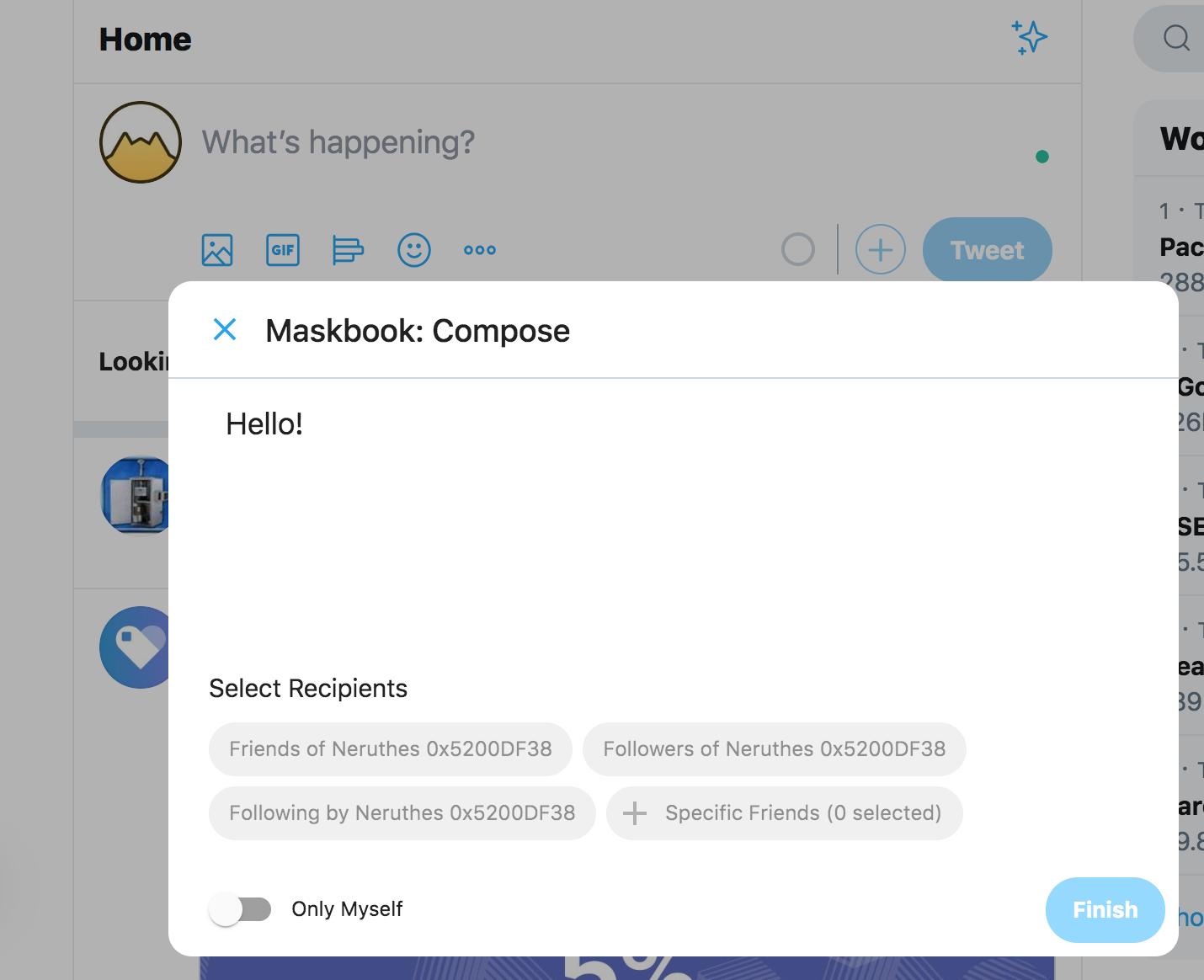 [Bug] Cannot select recipients as a new user · Issue #639 · DimensionDev/Maskbook · GitHub