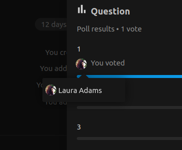 Poll voters details are shown behing the poll results modal · Issue #7892 · nextcloud/spreed ...