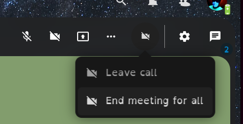 Leave call button missing for moderators in "Can start call"-limited ...