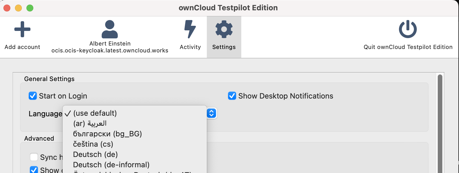 Improve language debuggability · Issue #10144 · owncloud/client · GitHub