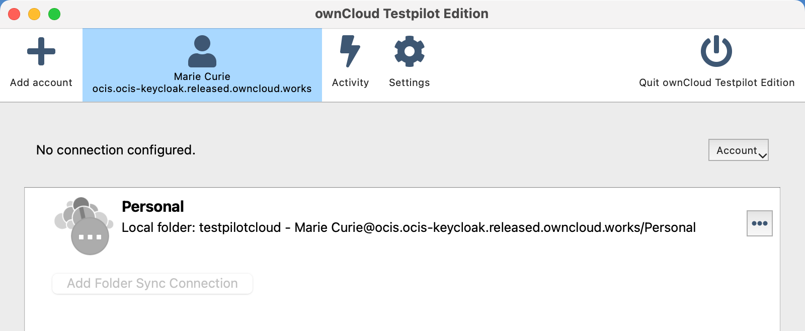 30 Client Starts In No Connection Configured State · Issue 10294 · Owncloudclient · Github 