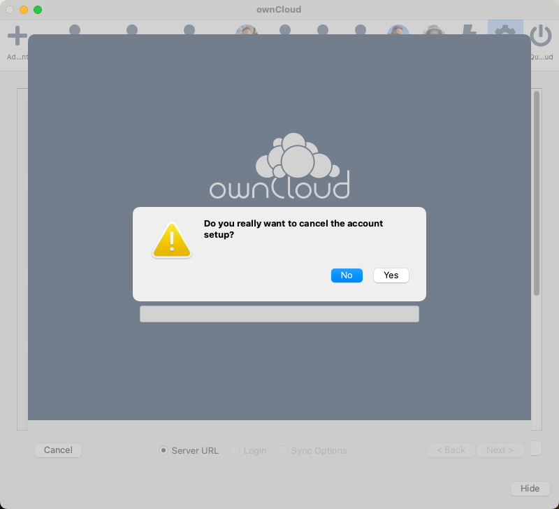 [macOS] [6.0] Modal "cancel account setup" missing, client unresponsive · Issue #11304 ...
