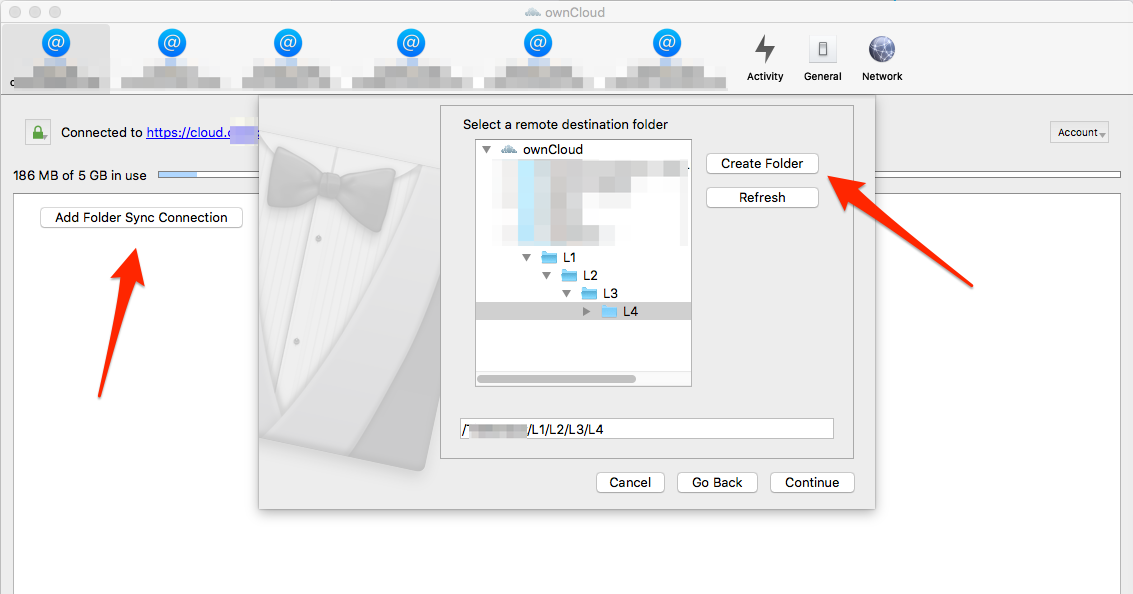 Make it possible to create folders on Nc when setting up individual folder sync connections ...
