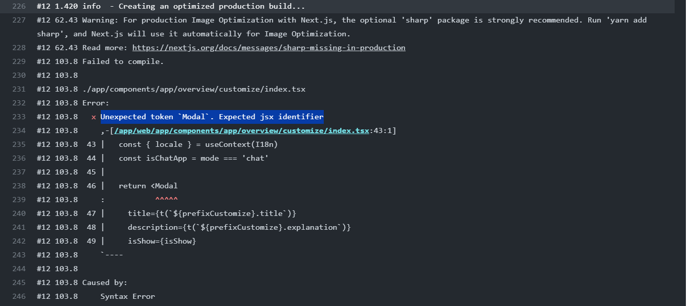 How fix CICD Modal · Issue #1087 · langgenius/dify · GitHub
