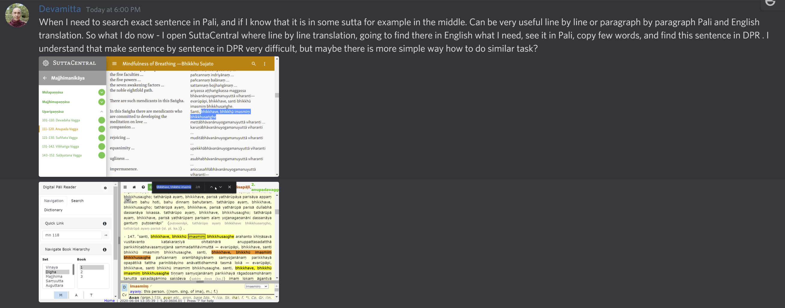Enable line by line translations in DPR · Issue #241 · digitalpalireader/digitalpalireader · GitHub