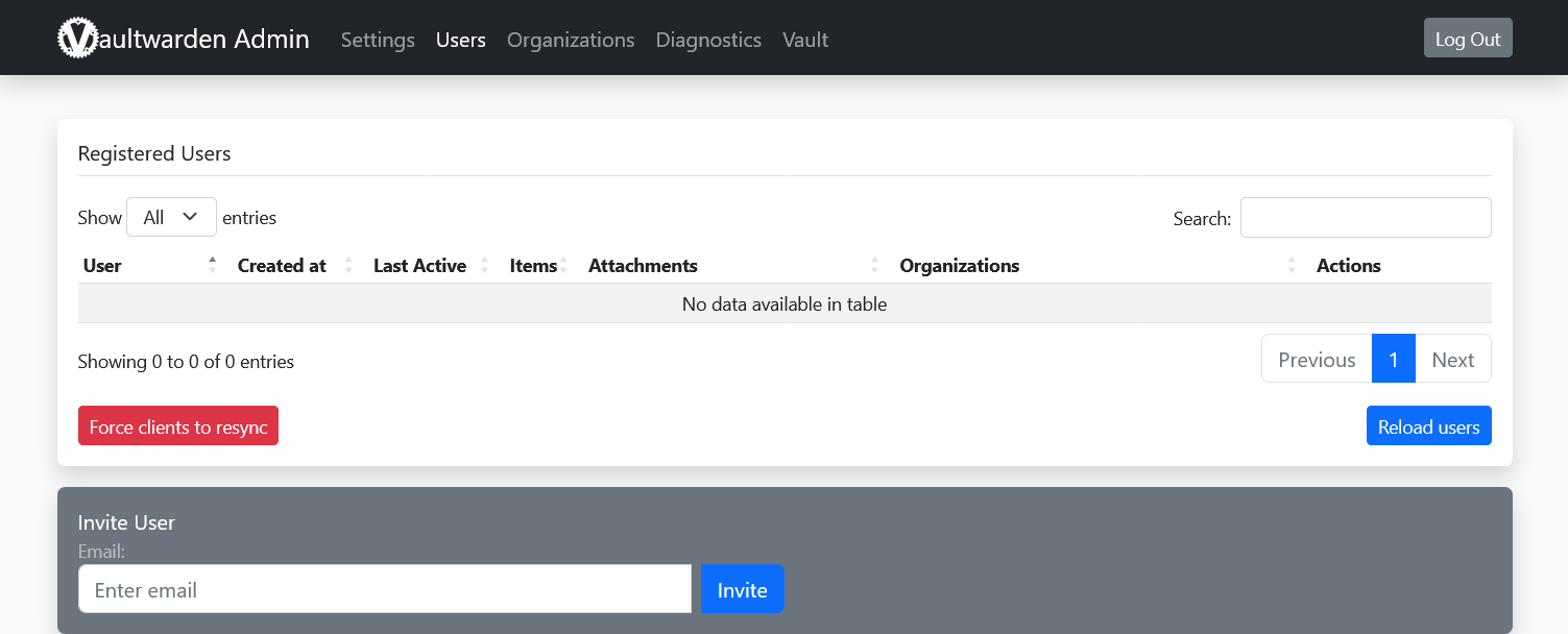 No Data Available In Table After Update Docker Image On Unraid · Issue 2634 · Dani Garcia