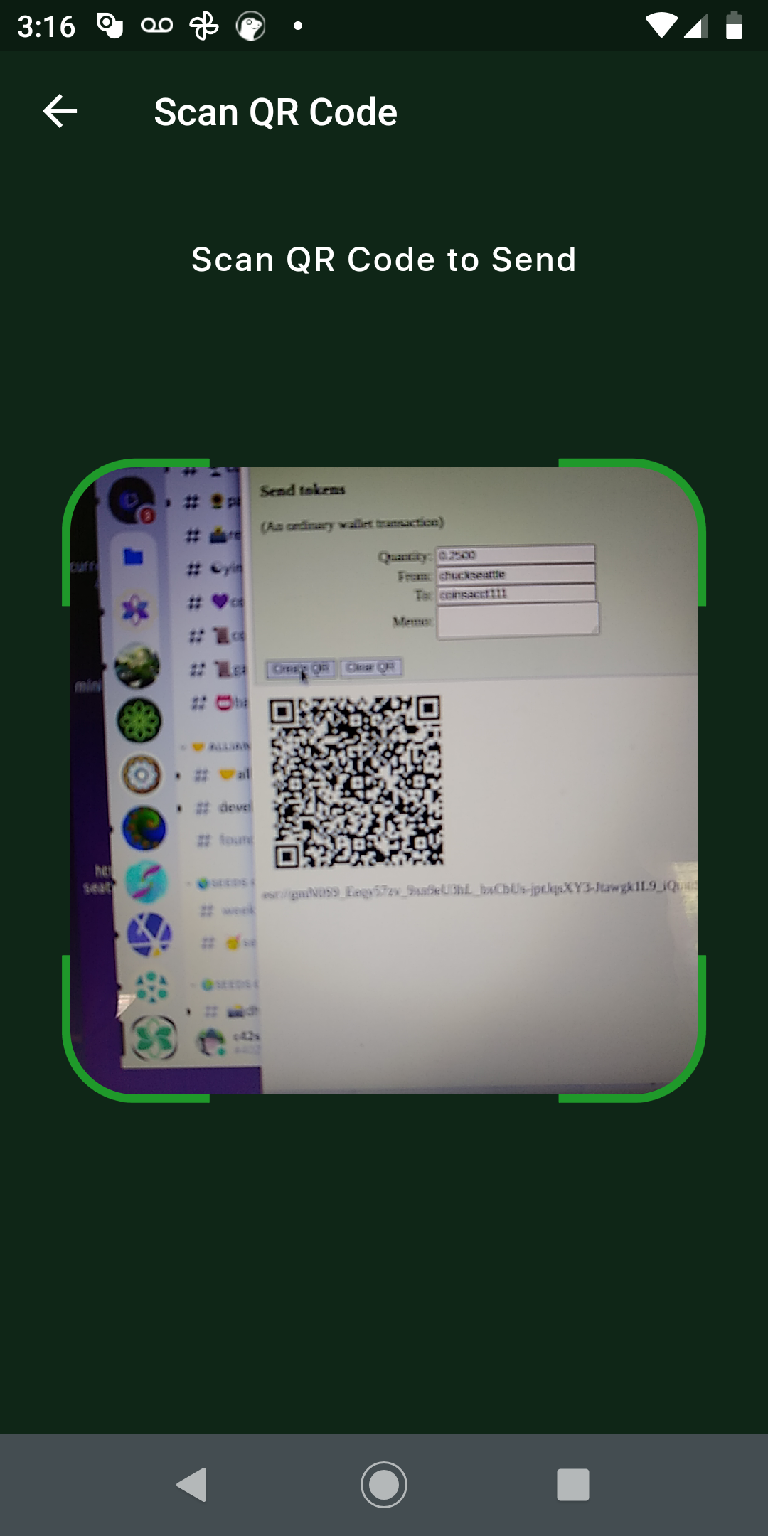 QR scan will not transfer unfamiliar tokens. · Issue #1922 · JoinSEEDS/seeds_light_wallet · GitHub