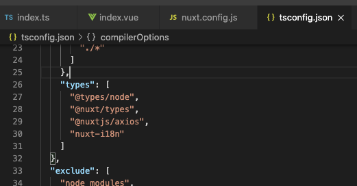 Types parsing and store actions references · Issue #463 · nuxt/typescript · GitHub