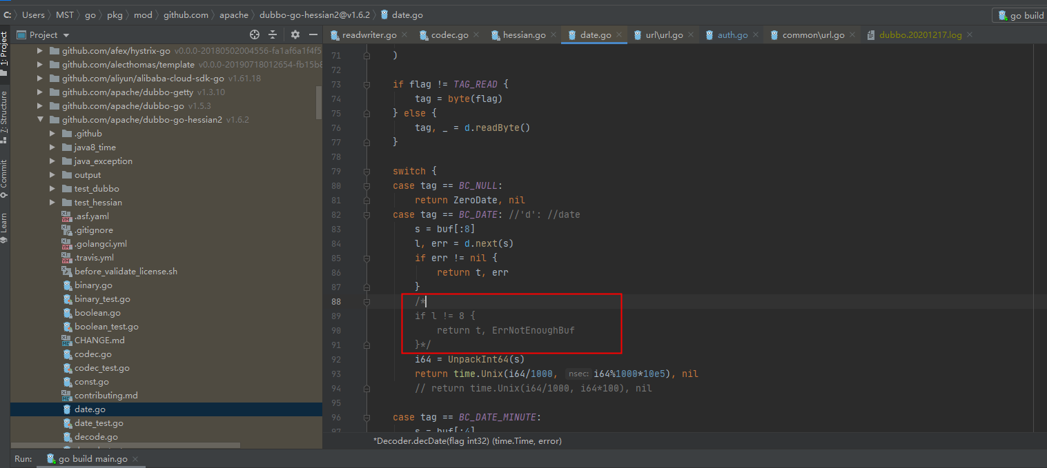 解析java 返回的dubbo数据偶尔会报not enough buf · Issue #248 · apache/dubbo-go-hessian2 · GitHub